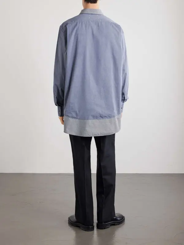 MAISON MARGIELA Double Checked Cotton-poplin Shirt