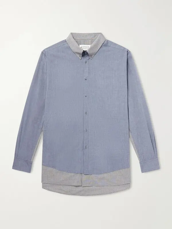 MAISON MARGIELA Double Checked Cotton-poplin Shirt