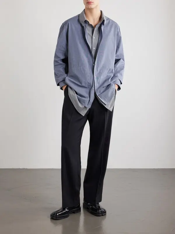 MAISON MARGIELA Double Checked Cotton-poplin Shirt
