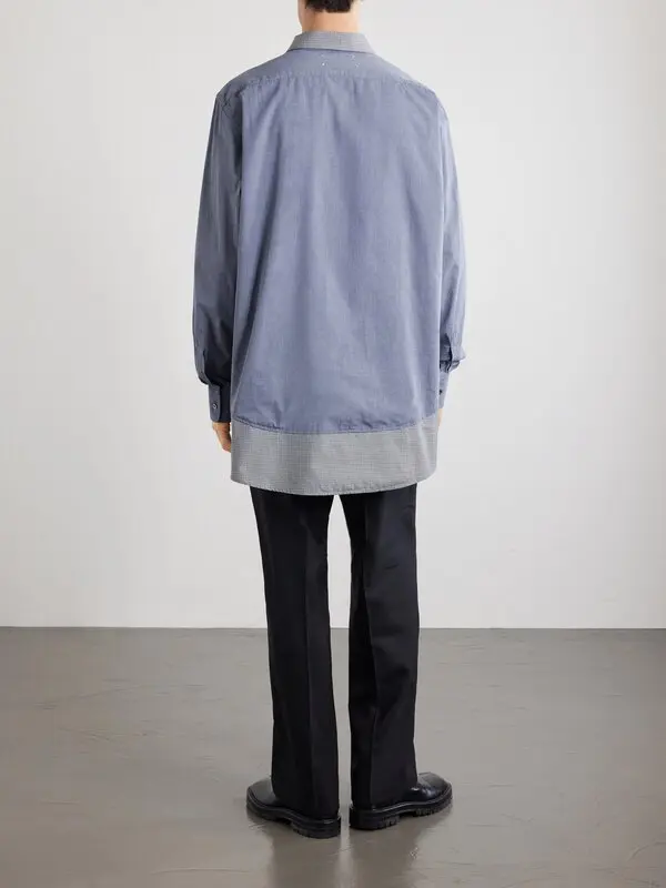 MAISON MARGIELA Double Checked Cotton-poplin Shirt