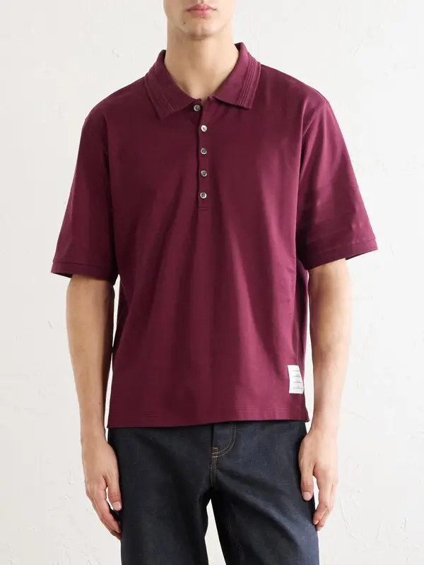 Thom Browne Cotton-jersey Polo Shirt