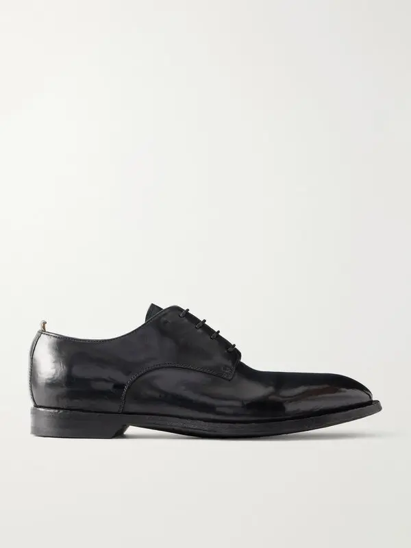 Officine Creative Sound 012 Leather Derby Shoes - Black