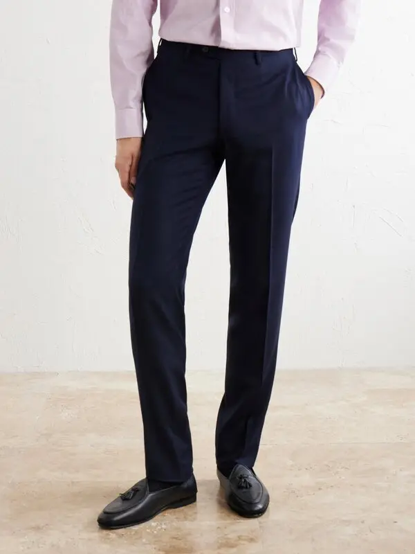 Kiton Straight-leg Virgin Wool Trousers