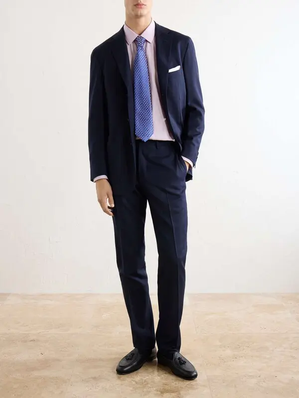 Kiton Straight-leg Virgin Wool Trousers