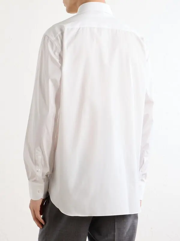 Brioni Cutaway-collar Cotton Shirt