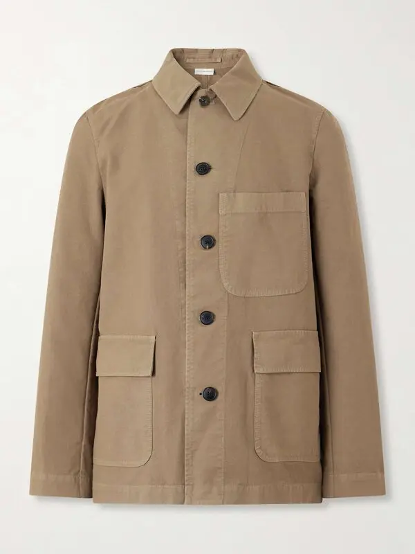 Dries Van Noten Braxton Garment-dyed Cotton Jacket