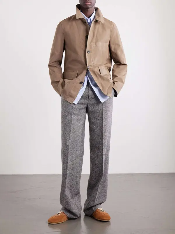 Dries Van Noten Braxton Garment-dyed Cotton Jacket