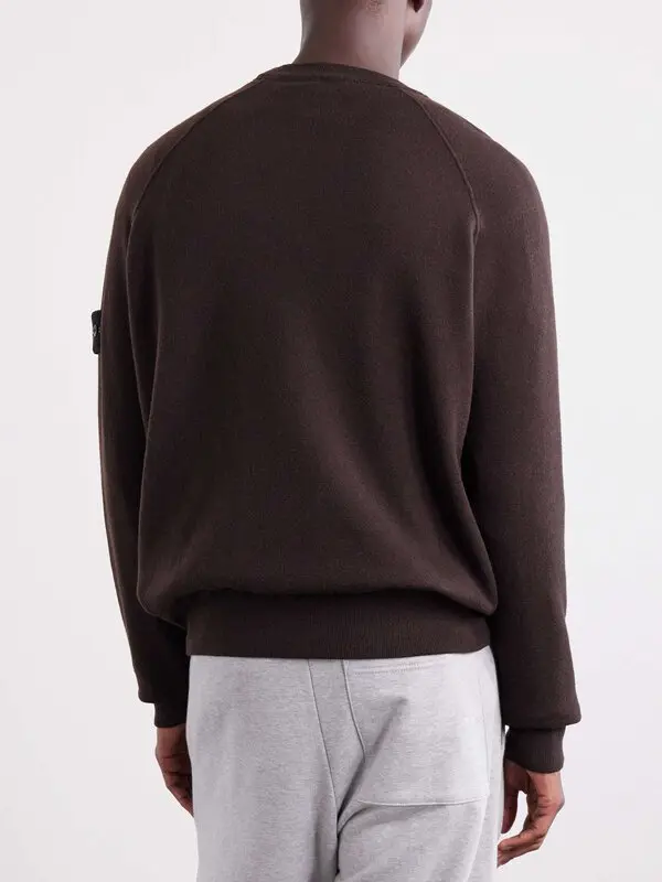 Stone Island Virgin Wool-blend Sweatshirt