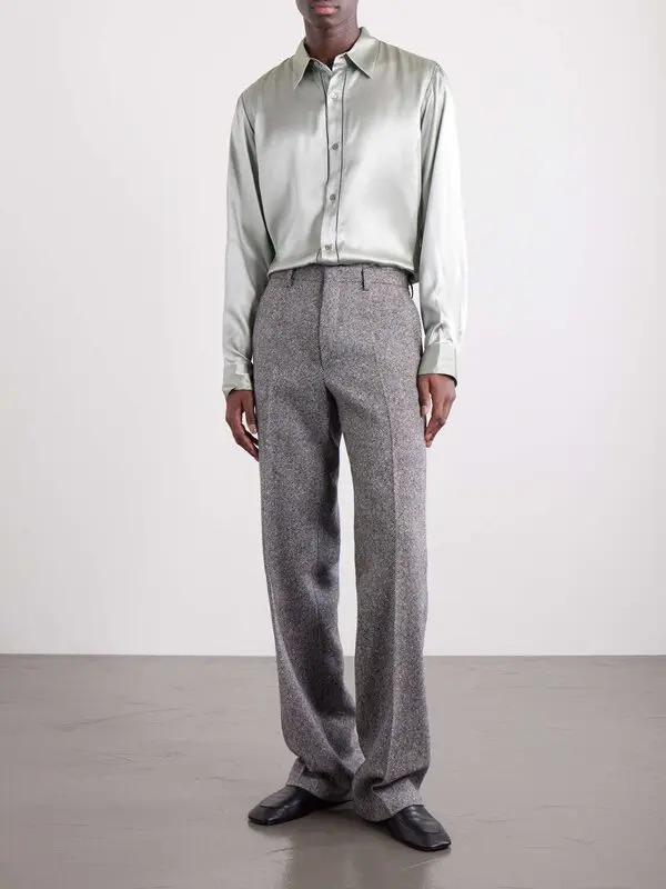 Dries Van Noten Panvel Straight-leg Wool-twill Trousers