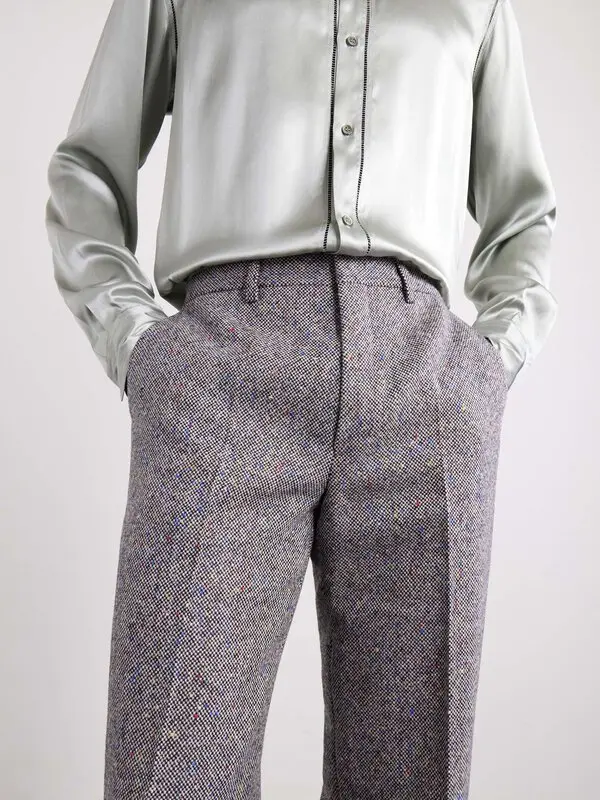 Dries Van Noten Panvel Straight-leg Wool-twill Trousers