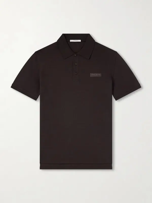 Givenchy Logo-appliquéd Cotton-piquéd Polo Shirt