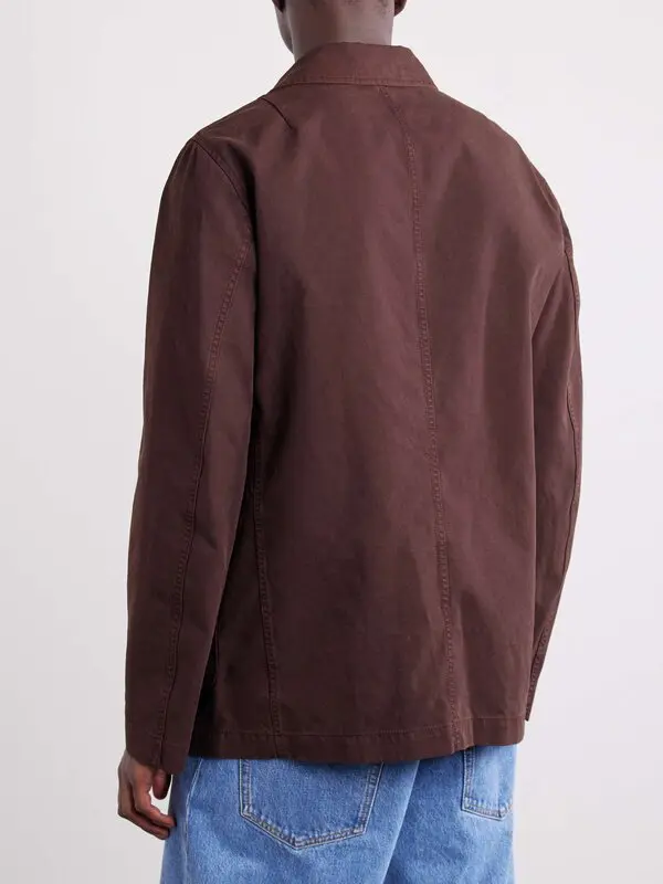 Dries Van Noten Braxton Garment-dyed Cotton Jacket