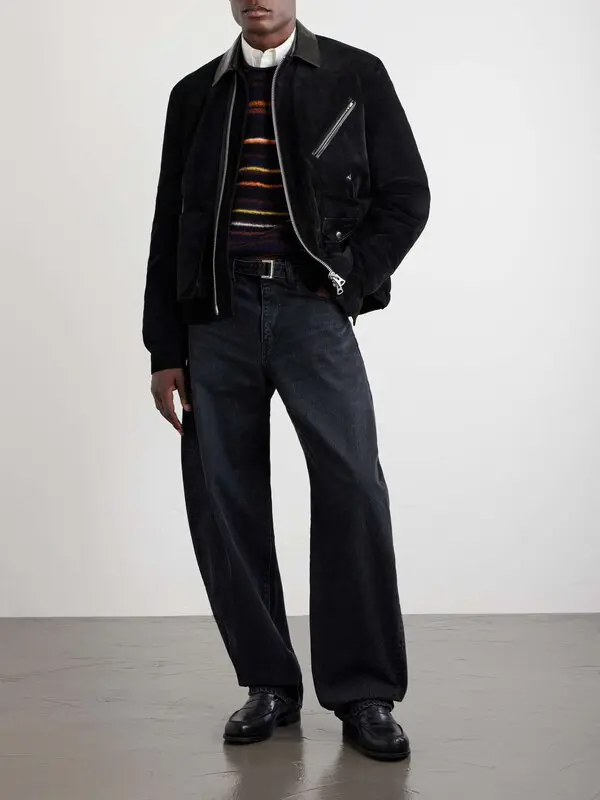 Sacai Wide-leg Belted Jeans