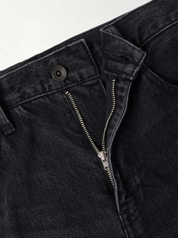 Sacai Belted Wide-leg Tapered Jeans