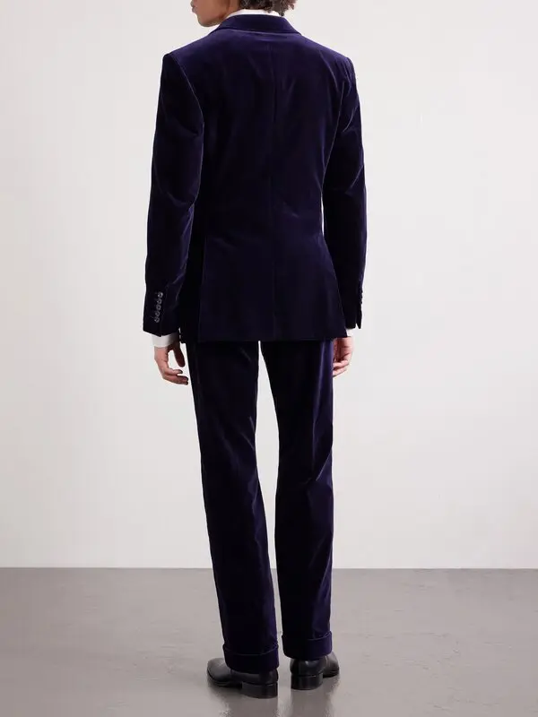 TOM FORD Atticus Straight-leg Velvet Suit Trousers