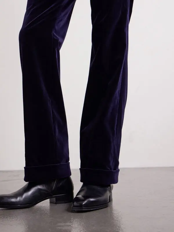 TOM FORD Atticus Straight-leg Velvet Suit Trousers