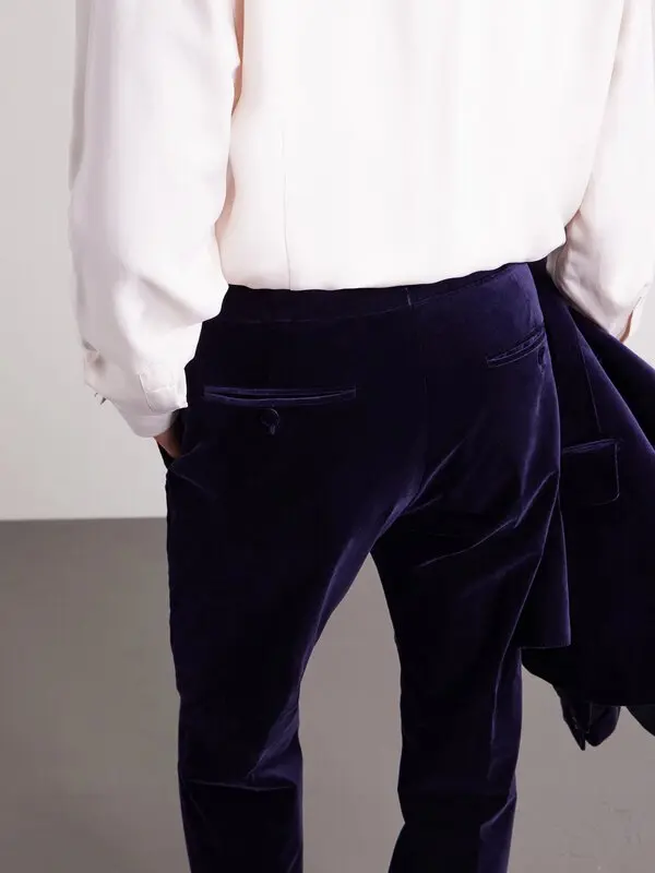 TOM FORD Atticus Straight-leg Velvet Suit Trousers