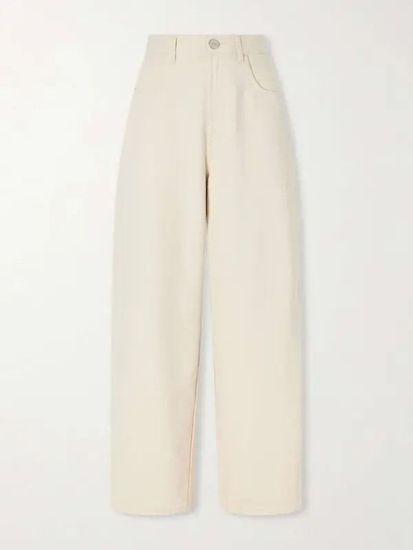 RÓHE Berber Barrel-leg Jeans - Cream
