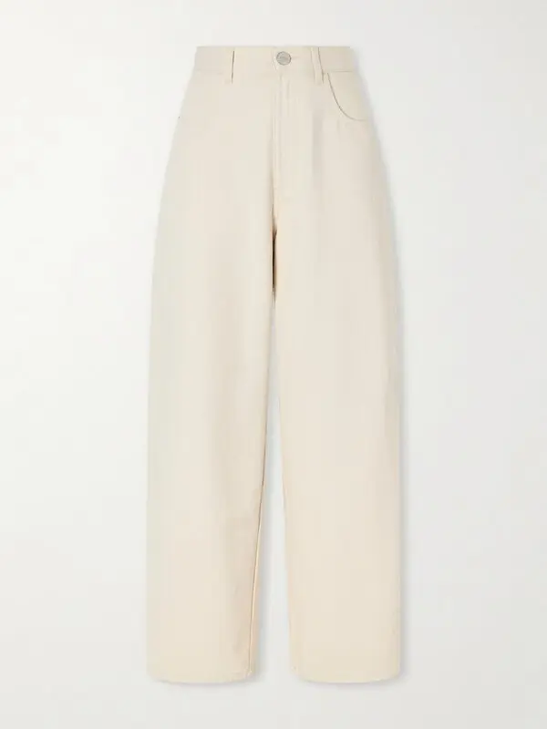 RÓHE Berber Barrel-leg Jeans - Neutrals