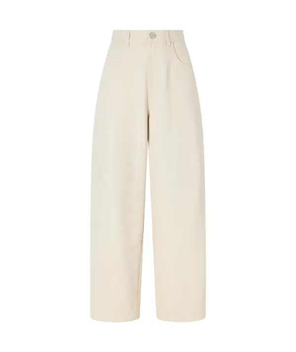RÓHE Berber Barrel-leg Jeans - Neutrals