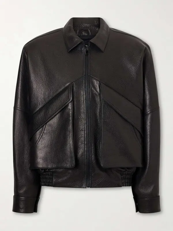 Magda Butrym Textured-leather Biker Jacket