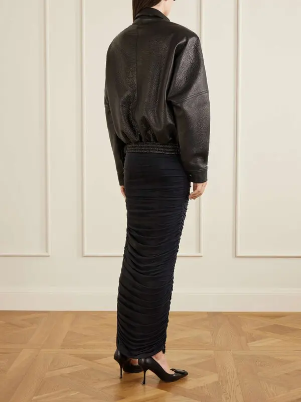 Magda Butrym Textured-leather Biker Jacket