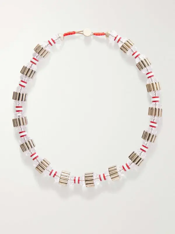 ROXANNE ASSOULIN The Crimp Beaded Gold-tone Necklace - Multi