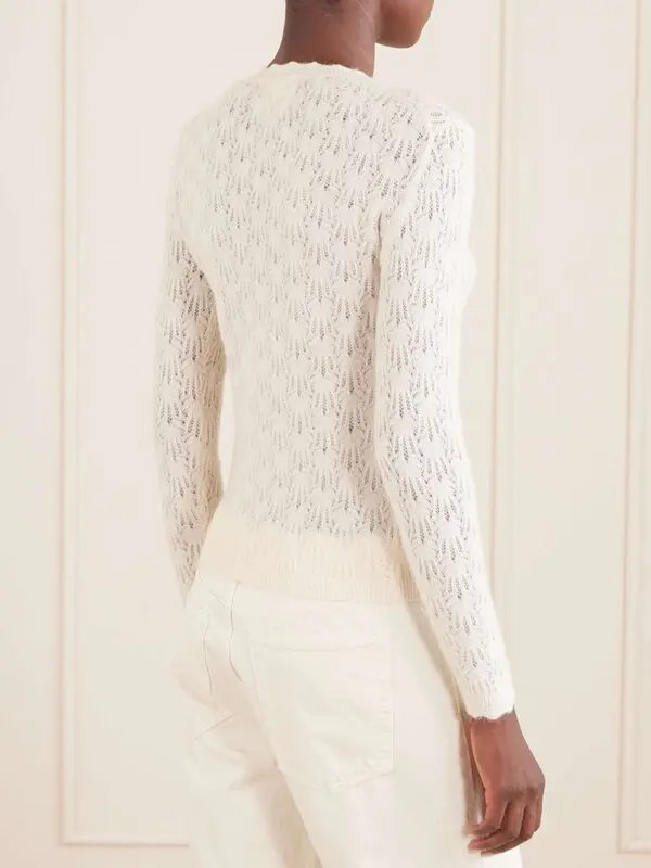 MARANT ETOILE Obeline Wool-blend Chrochet Sweater