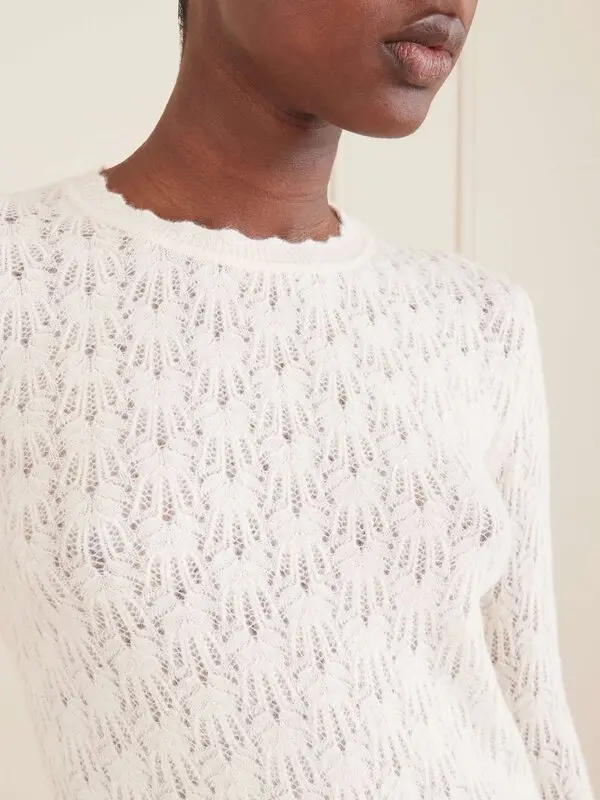 MARANT ETOILE Obeline Wool-blend Chrochet Sweater