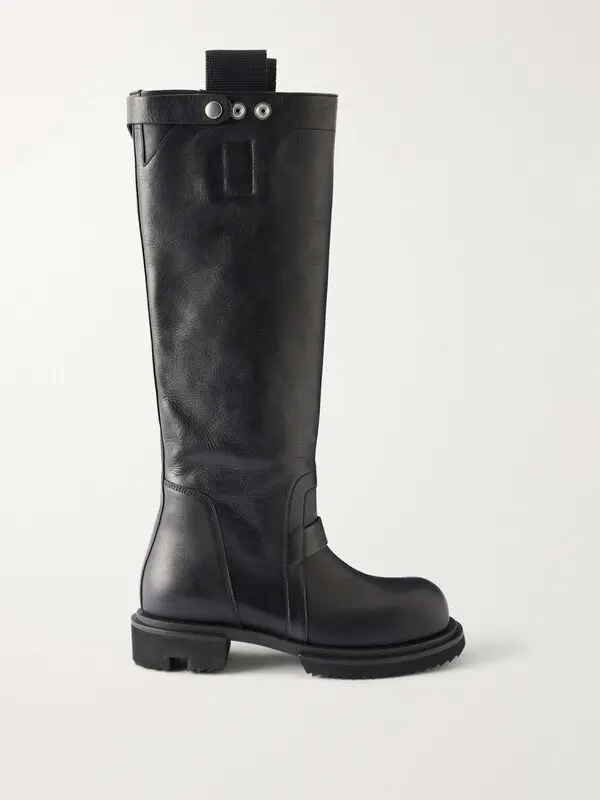 Rick Owens Leather Knee-high Boots
