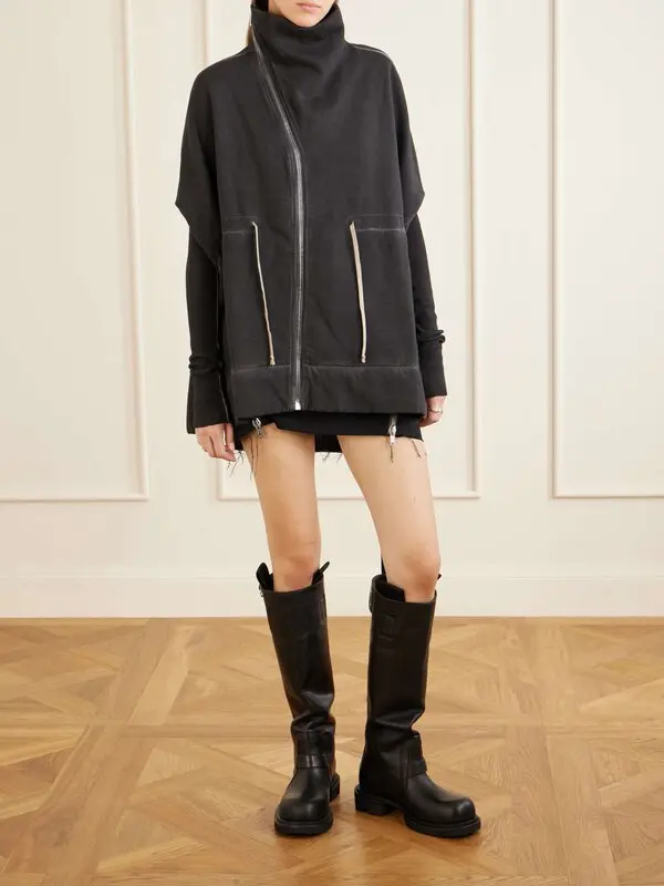Rick Owens Leather Knee-high Boots