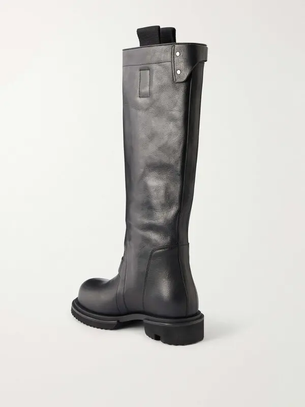 Rick Owens Leather Knee-high Boots