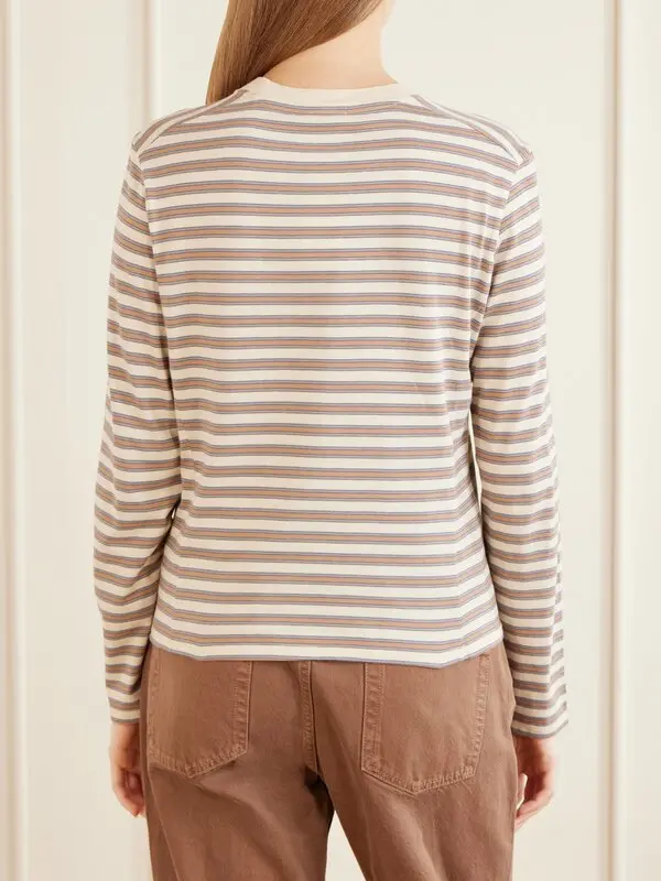 KALLMEYER Wynn Striped Cotton-jersey T-shirt