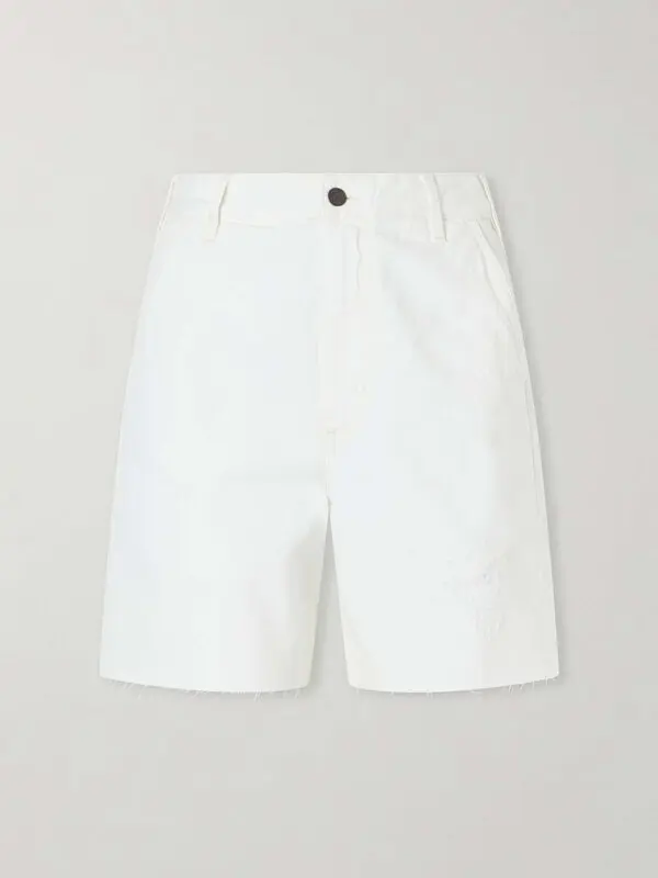 KALLMEYER Elias Skate Organic-cotton Denim Shorts - White