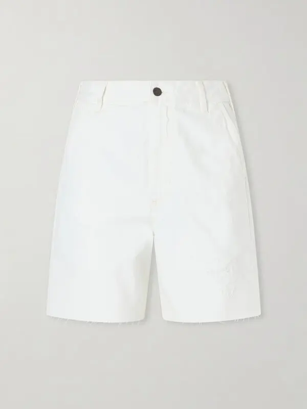 KALLMEYER Elias Organic Cotton Denim Shorts - White