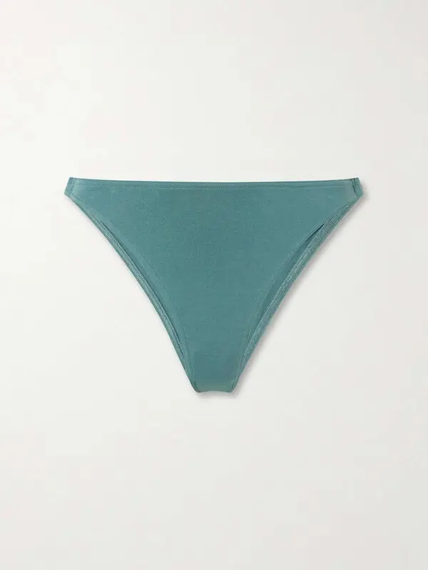 ERES Lou Lou Audacious Embellished Bikini Briefs - Green