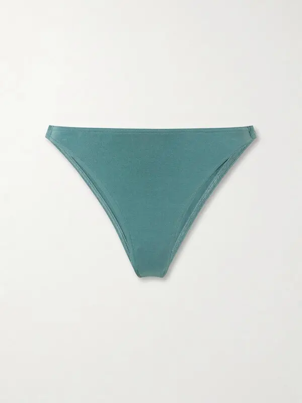 ERES Lou Lou Audacious Embellished Bikini Briefs - Green