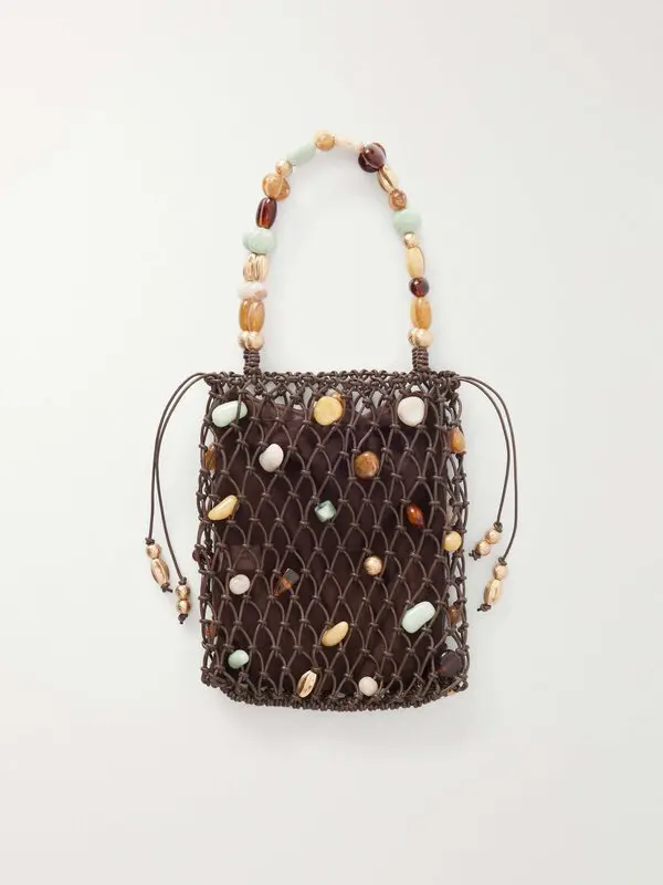 Cult Gaia Mercier Bead-embellished Mini Bag