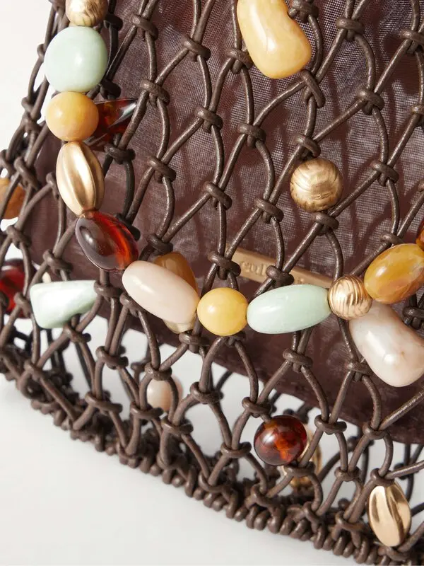Cult Gaia Mercier Bead-embellished Mini Bag