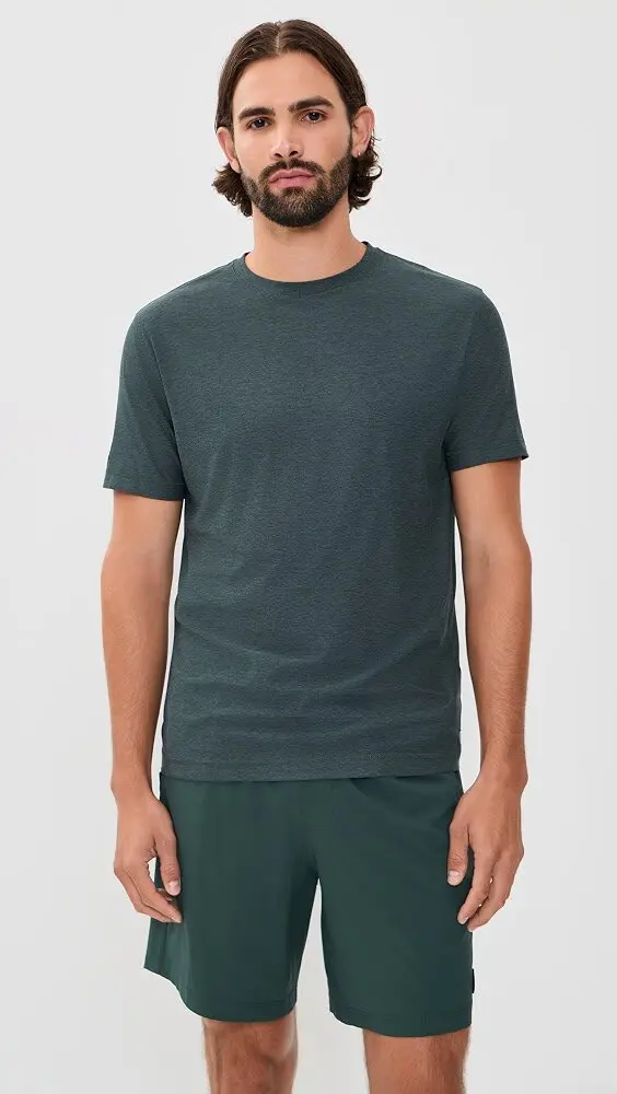 Vuori Strato Tech Tee - Hemlock Heather