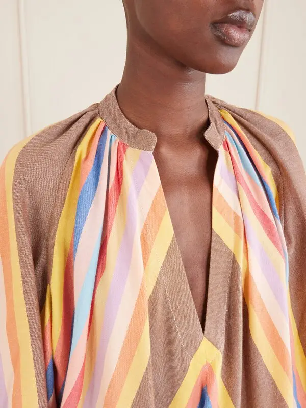 MARRAKSHI LIFE Striped Cotton Maxi Dress