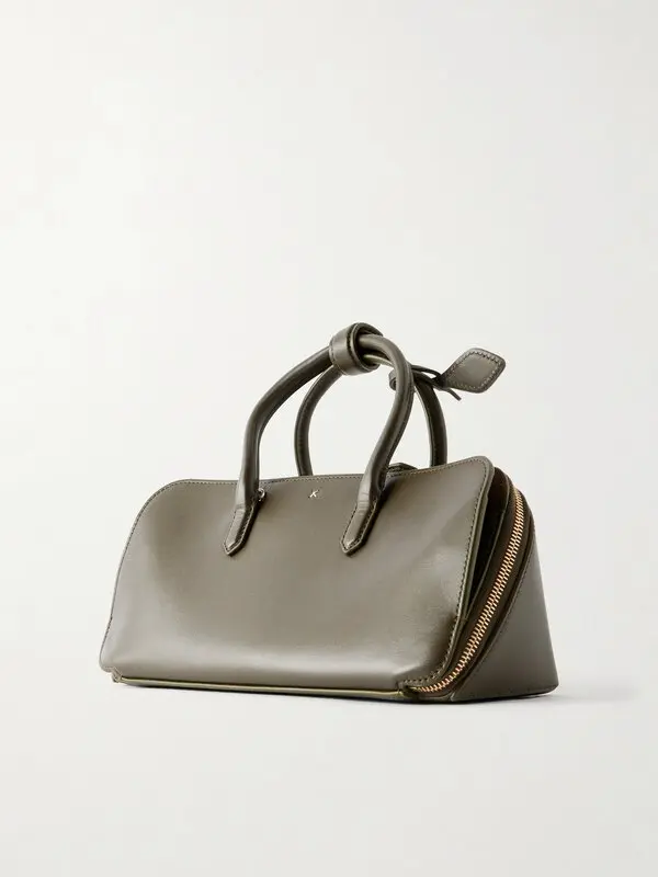 Alaïa Delta Leather Mini Bag - Green