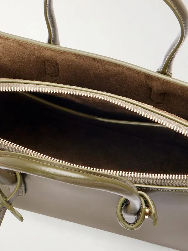 Alaïa Delta Leather Mini Bag - Green