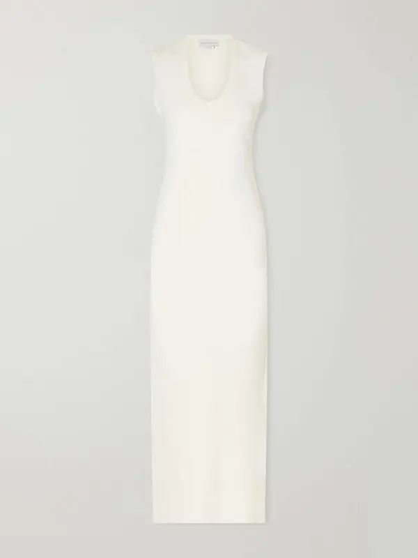 Stella McCartney Jersey Midi Dress - Cream