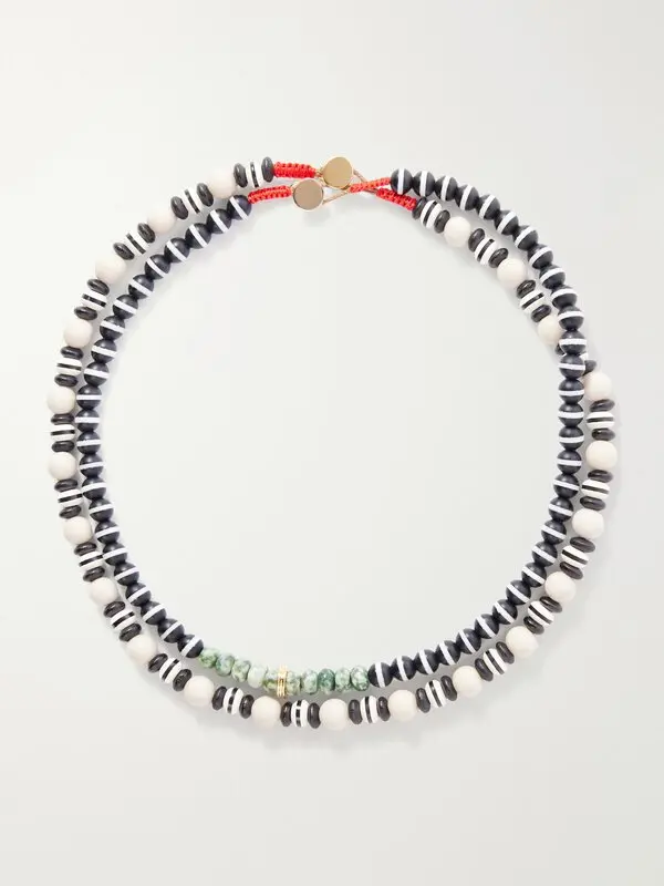 ROXANNE ASSOULIN Agate Beaded Necklaces - Black