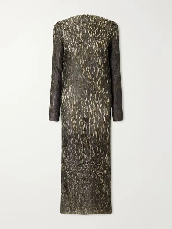 LIBEROWE Leighton Plissé Midi Dress - Green