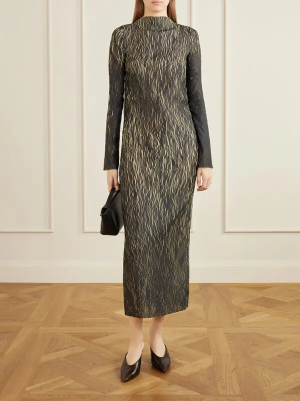 LIBEROWE Leighton Plissé Midi Dress