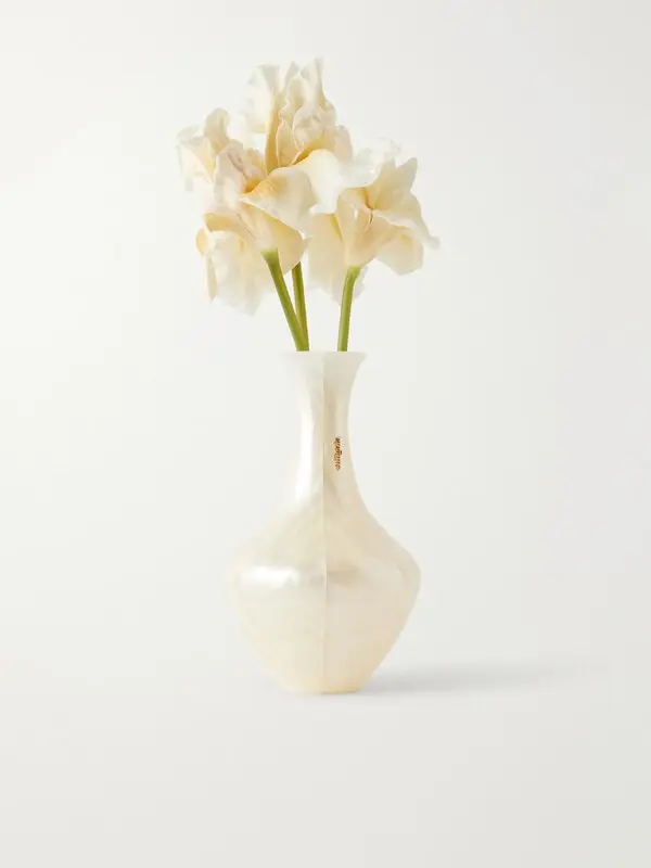 Cult Gaia Junos Marble-effect Clutch