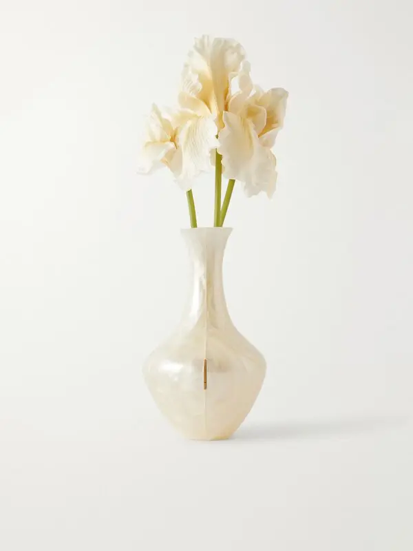 Cult Gaia Junos Marble-effect Clutch