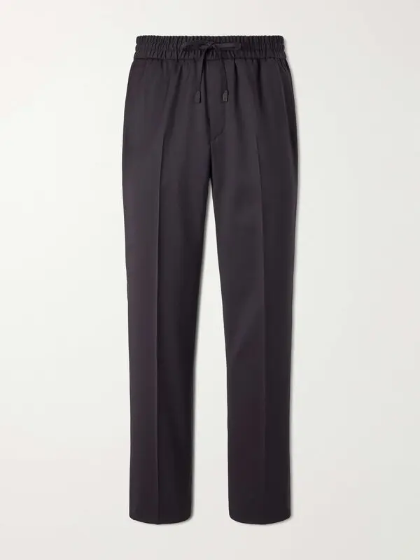 Brioni Asolo Straight-leg Wool Drawstring Trousers